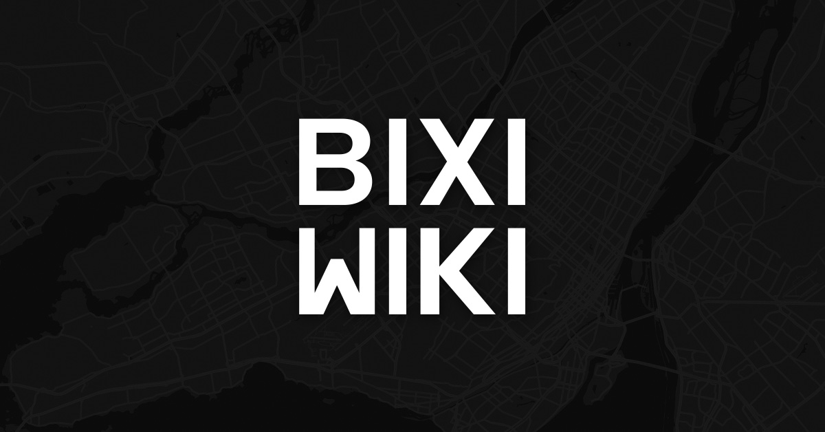 BixiWiki - Données en temps réel sur Bixi Montréal